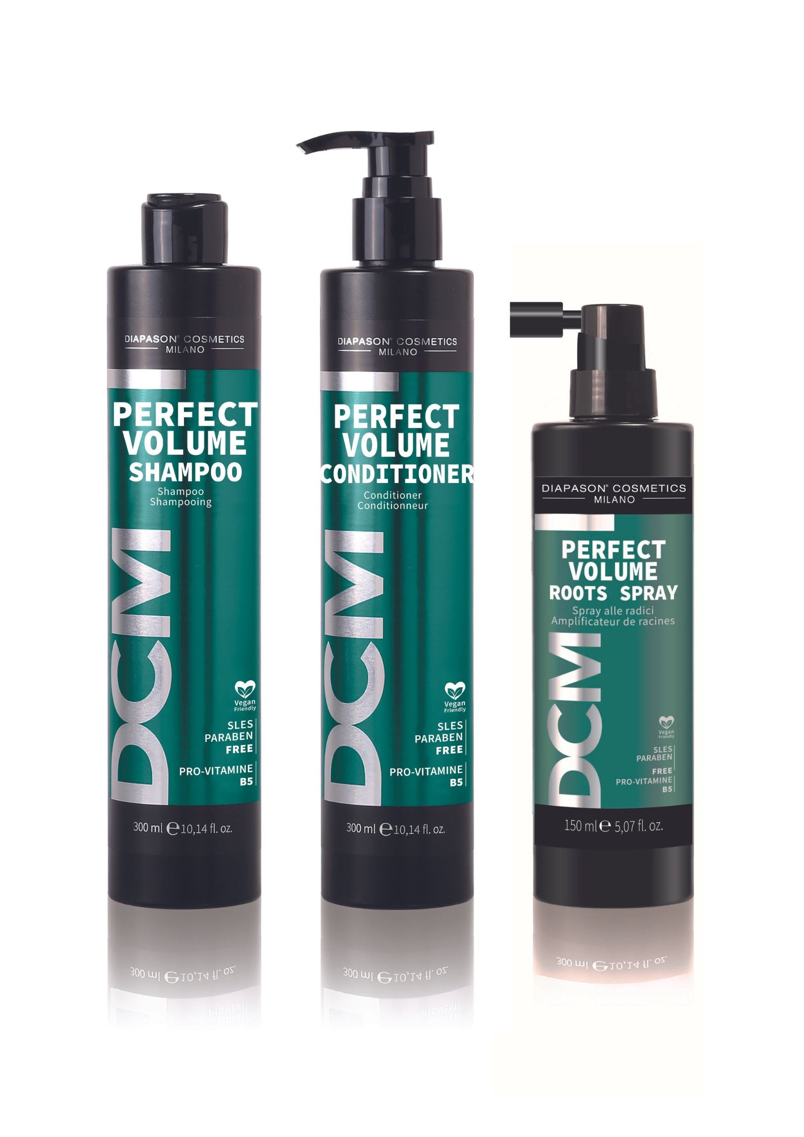 DCM Perfect Volume - rinkinys (šampūnas, kondicionierius, purškiklis ...